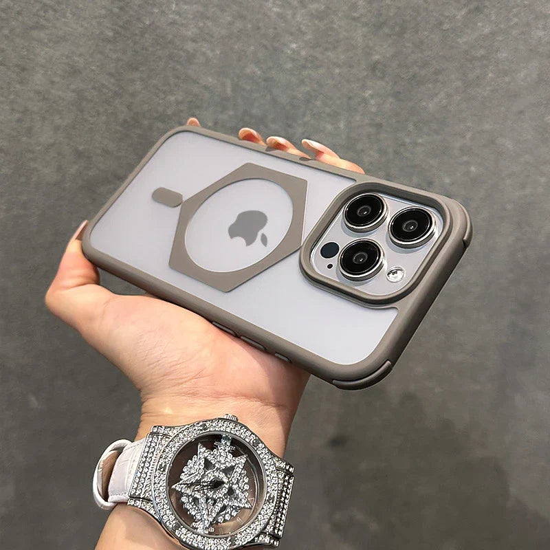 Transparent Matte Designer Magsafe Case- iPhone – PERFECTCASE.IN