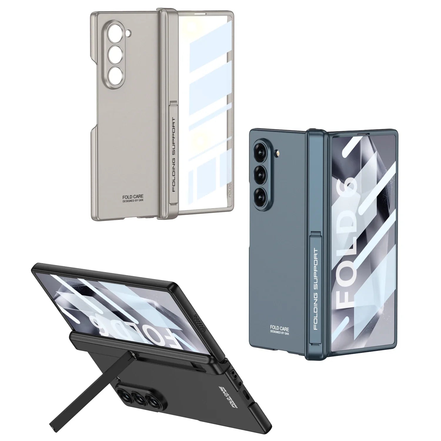 Galaxy Z Fold6 Stand Holder Electroplated Shockproof Case – PERFECTCASE.IN